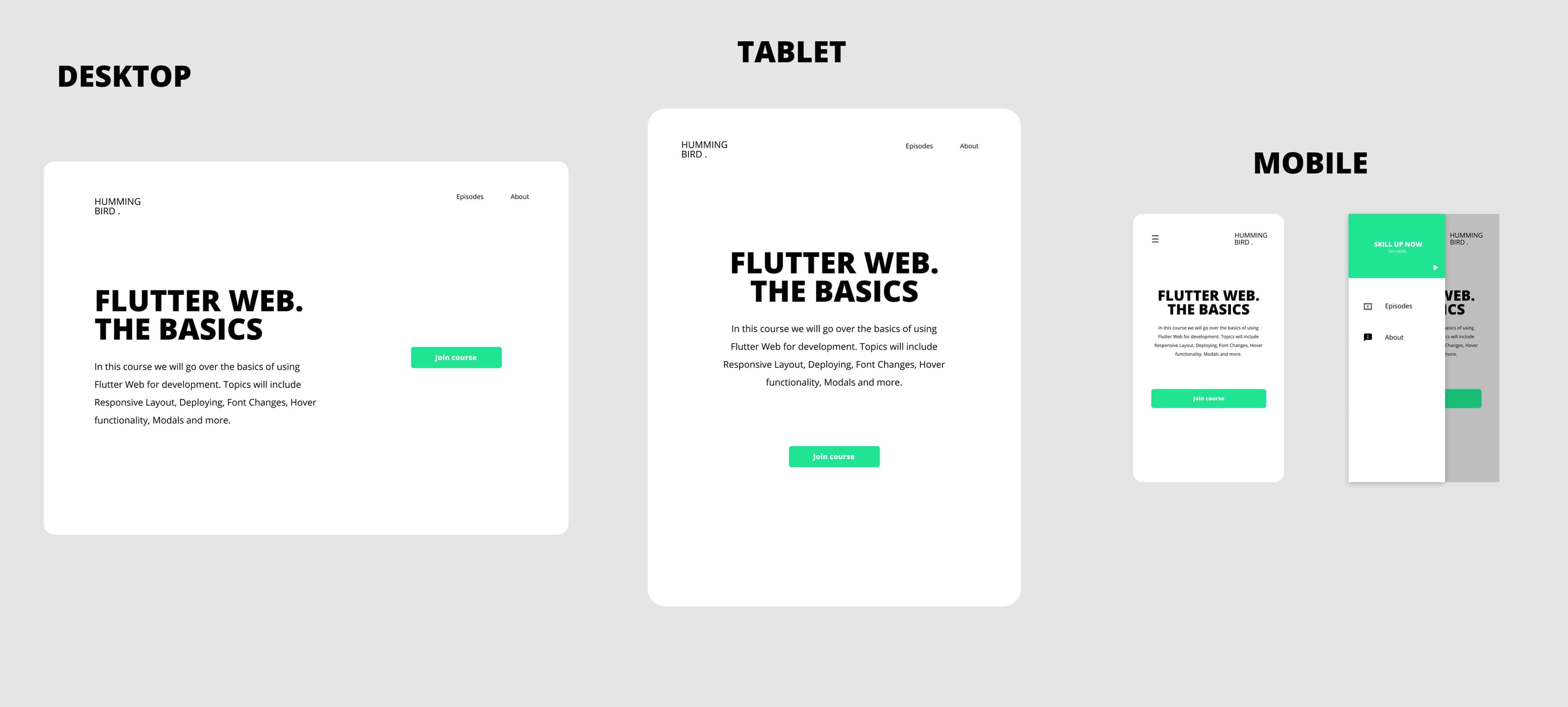 Building a Responsive Website using Flutter